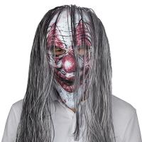 China Realistic Latex Evil Clown Horror Mask Adult Size 100 Natural Rubber for Halloween Party for sale