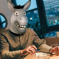 China Donkey Animal Latex Masks for sale