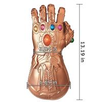China LED Light Up Thanos Infinity Gauntlet Glove Cosplay Prop Adult Size Gold for sale
