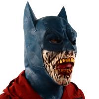 China Rotten Mouth Batman Halloween Masquerade Mask Adult Cosplay Latex Zombie Party Costume for sale