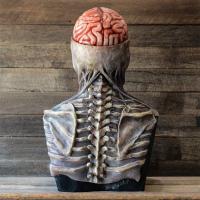 China CE Approved Latex Skeleton Mask Adult Cosplay Halloween Full Head Prop 100% Natural Rubber for sale