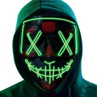 China Halloween LED Light Up Masks 17x20cm for Party Festival Cosplay Eco-Friendly for sale