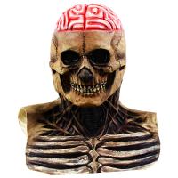 China Realistic Masquerade Latex Halloween Ghost Face Mask 22*28CM for sale