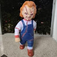 China 1:1 Scale Chucky Replica Horror Figurine 45CM Eco Friendly Latex Halloween Prop for sale