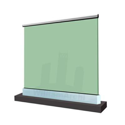 China Aluminium glazing channel sizes u channel for glass balustrade clamps for sale