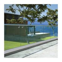 China Aluminium glazing channel sizes u channel for glass balustrade clamps for sale