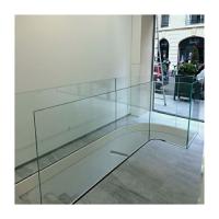 China Top Quality Outdoor Led Light Aluminum Glass Balustrade U Channel Glass Railing for Balcony for sale