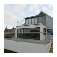 China EN2190 aluminium u channel parapet glass railing for sale
