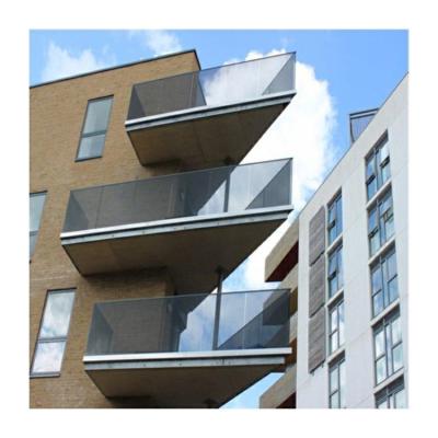 China Stainless steel u base deck glass panels price aluminium railing for balcony for sale
