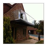 China Stainless steel u base deck glass panels price aluminium railing for balcony for sale