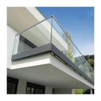 China U channel for fence glass wedge system tempered glass balcony for sale