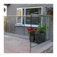 China 15mm u channel frameless glass railing roof terrace railings for sale
