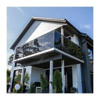 China Extruded u channel how to fit glass balustrade exterior balcony railing for sale