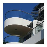 China Extruded u channel how to fit glass balustrade exterior balcony railing for sale