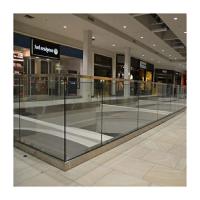 China Fence shoe base frameless glass railings for decks patio handrail height for sale
