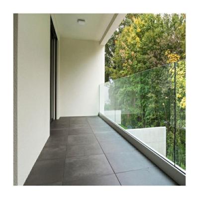 China Anodised aluminium u base toughened glass for decking balcony railings near me for sale