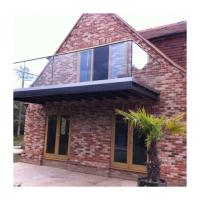 China Anodised aluminium u base toughened glass for decking balcony railings near me for sale