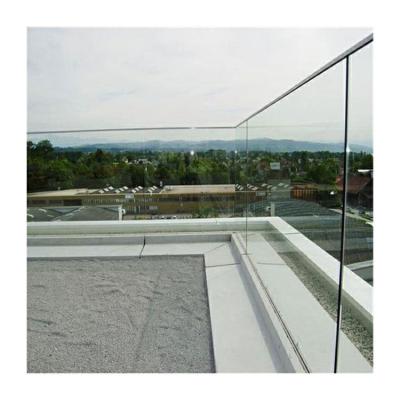 China EN12543 aluminium u channel for 6mm glass railing cad block for sale