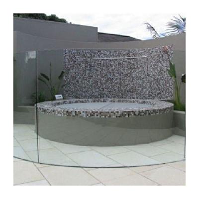 China Blue tinted aluminium shoe base uk glass deck railing hardware for sale