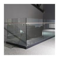 China U base fencing frameless glass detail patio garden fence for sale