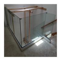 China Aluminium and glass balustrades standoff glass railing system retractable fence for patio for sale