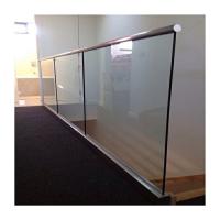 China Aluminium and glass balustrades standoff glass railing system retractable fence for patio for sale