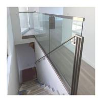 China Aluminium channel for glass balustrade glass railing thickness railings for concrete patio for sale
