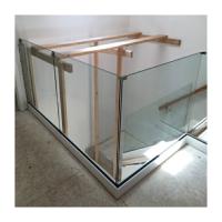 China Aluminium channel for glass balustrade glass railing thickness railings for concrete patio for sale