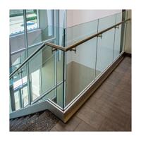 China 25mm aluminium u channel balcony glass railing detail front patio railing for sale