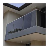 China Stainless steel u base for glass 10mm toughened glass panels balcony railing price for sale