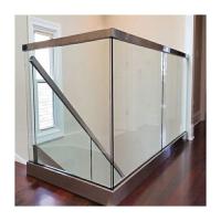 China Aluminium u base for glass balustrade exterior glass handrail white patio railing for sale