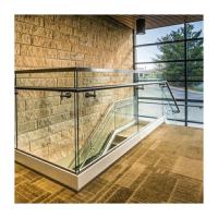 China Aluminium u base for glass balustrade exterior glass handrail white patio railing for sale