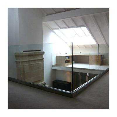 China Aluminium channel for 10mm glass exterior glass railing glass patio fence for sale