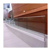 China Grey 18mm aluminium u base glass railing systems prices for sale