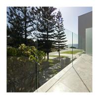 China Pvb laminated u channel glass fencing exterior glass guardrail systems for sale