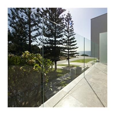 China Pvb laminated u channel glass fencing exterior glass guardrail systems for sale