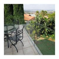China AS stainless u channel laminated glass railing for sale