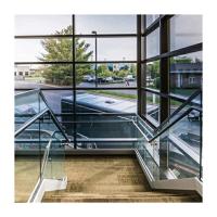 China Shoe base railing staircase steel railing designs with glass patio railings for sale for sale