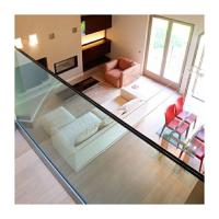 China Shoe base railing staircase steel railing designs with glass patio railings for sale for sale