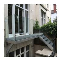 China ANSI Z97 brushed stainless steel u channel glass balcony india for sale