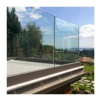 China ANSI Z97 brushed stainless steel u channel glass balcony india for sale