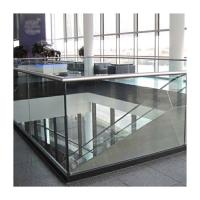 China Shoe base fence glass guardrail standoffs patio railings metal for sale