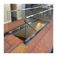 China Shoe base glass installation frameless glass guardrail patio door barrier railing for sale for sale