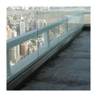 China ANSI Z97 anodized aluminum u channel glass railing detail drawing for sale