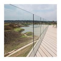China ANSI Z97 anodized aluminum u channel glass railing detail drawing for sale