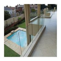 China ANSI Z97 anodized aluminum u channel glass railing detail drawing for sale