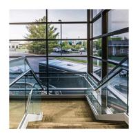 China Glass aluminum channel side mounted glass railing guard rail for second floor patio door for sale
