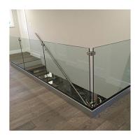China Extruded shoe base glass for handrail fence and patio contractors for sale