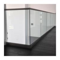 China Aluminium shoe base for 10mm glass interior glass railing systems removable patio fence for sale