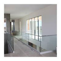 China Aluminium shoe base for 10mm glass interior glass railing systems removable patio fence for sale